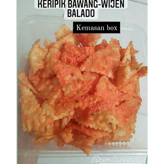 Jual KERIPIK PANGSIT BALADO 230GR (BOX) | Shopee Indonesia