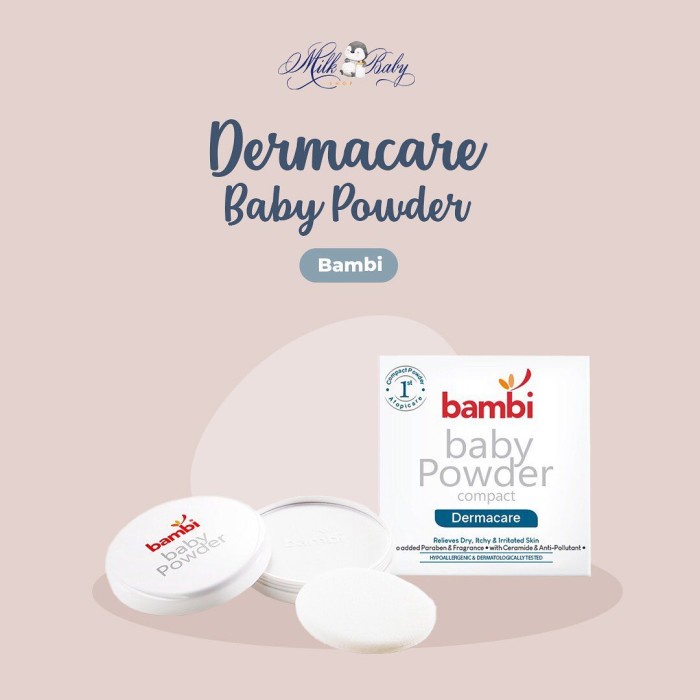 Jual Bambi Baby Powder Compact Dermacare 40g | Shopee Indonesia