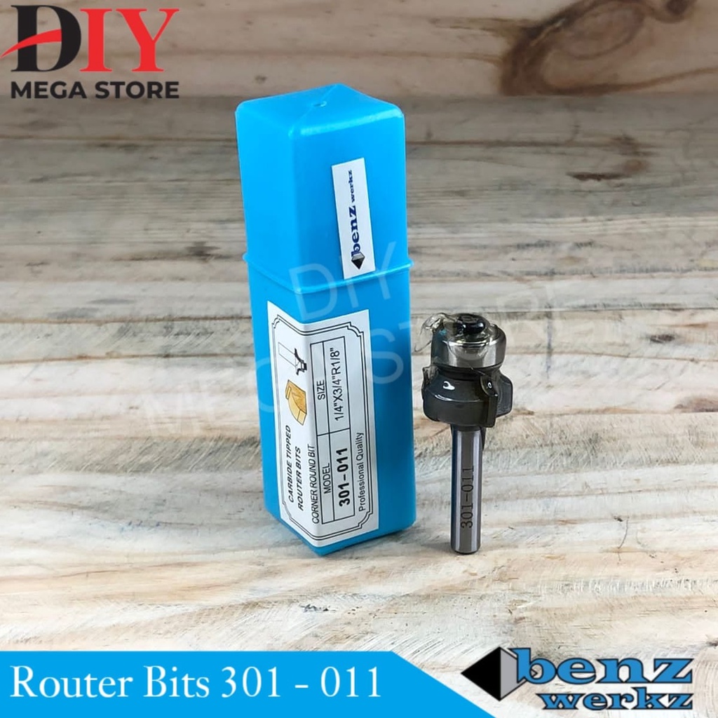 Jual Router round over bit / mata profil 19 mm x 1/4" benz werkz ( 301 ...