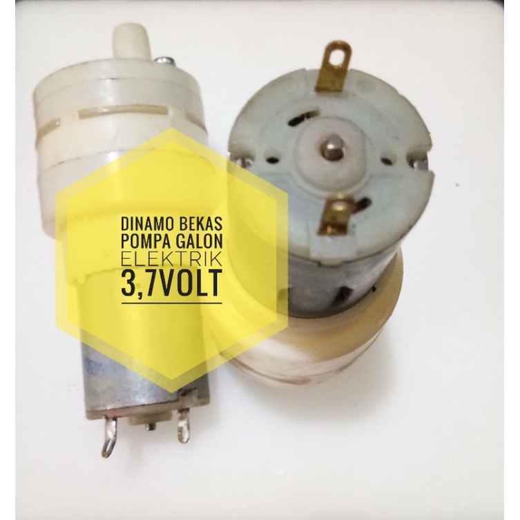 Jual Dinamo pompa galon bekas kondisi ON Dinamo sprayer mini 3,7 volt ...