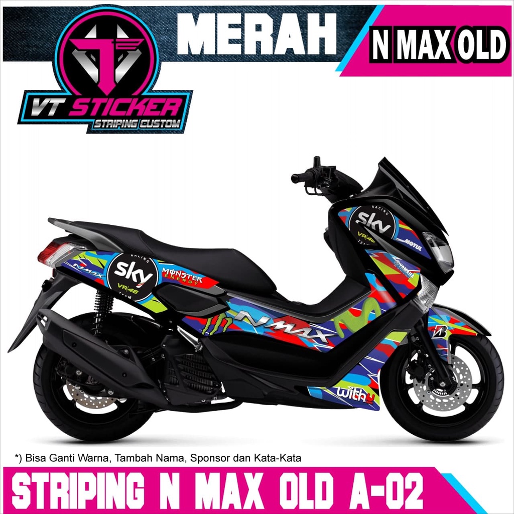 Jual (cod) Stiker Striping List Motor NMAX OLD Kode A02 | Shopee Indonesia