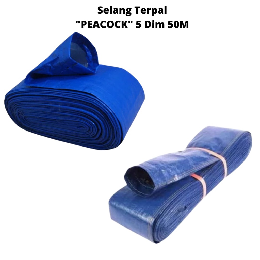 Jual Selang Terpal Merk PEACOCK 2 Dim | 3 Dim | 4 Dim | 5 Dim per Roll ...