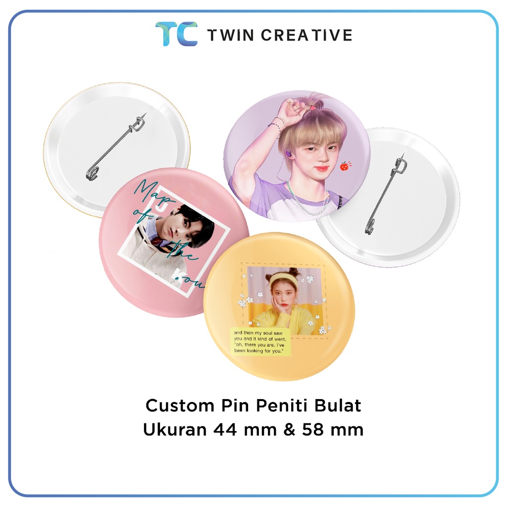 Jual Cetak Pin Peniti Bulat Custom Gambar - Pin Peniti | Shopee Indonesia
