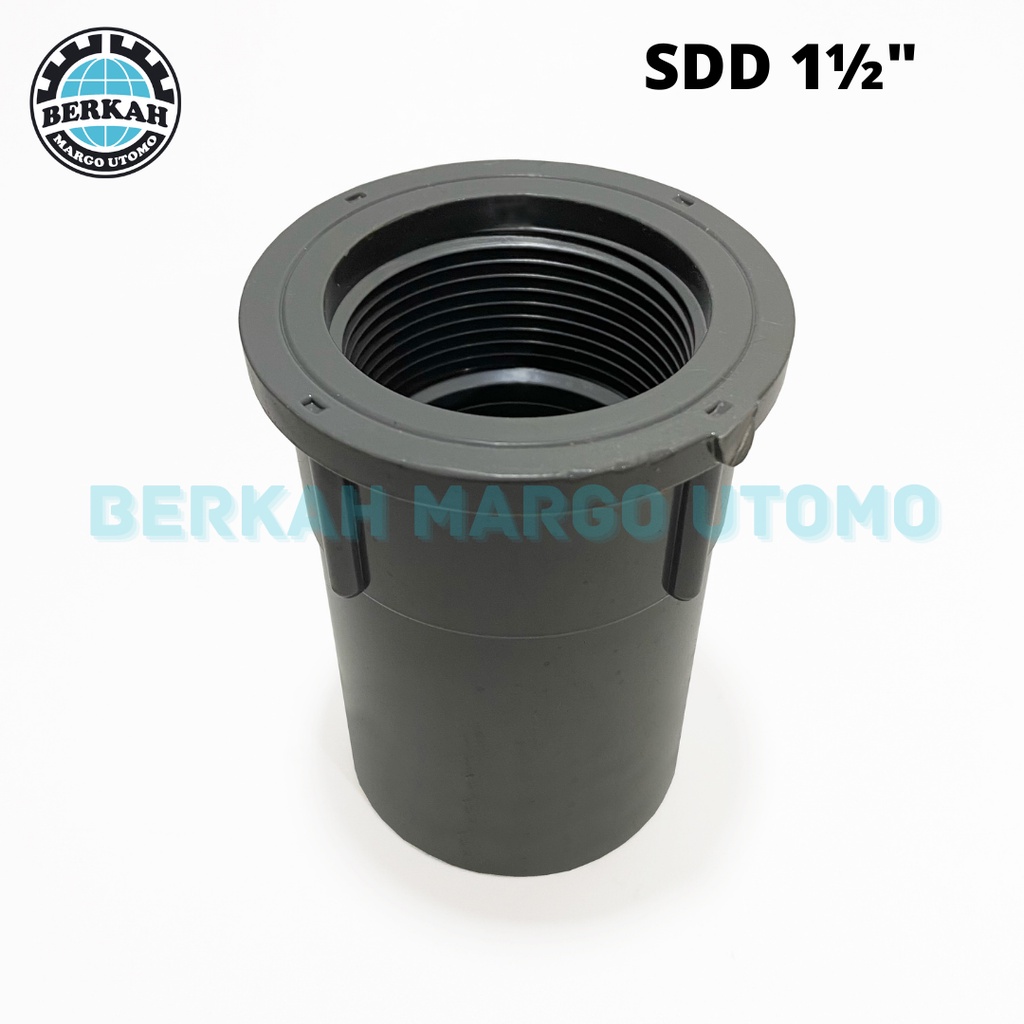 Jual Fitting Sambungan Pipa PVC Sock Drat Dalam SDD PVC 1 1/2" inch ...