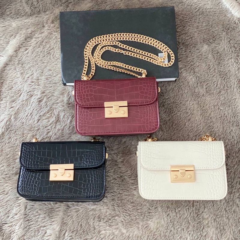 Jual TAS SELEMPANG WANITA CROCO IMPORT/Tas Wanita CK Croco - Effect ...