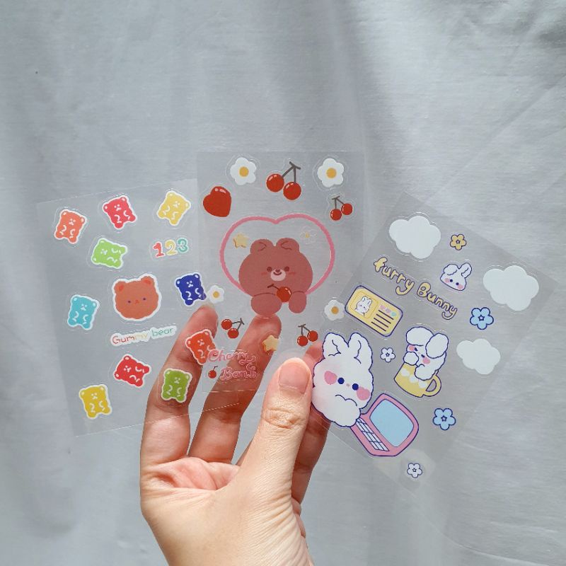 Jual Bunny Bear Cherry Sticker | Shopee Indonesia