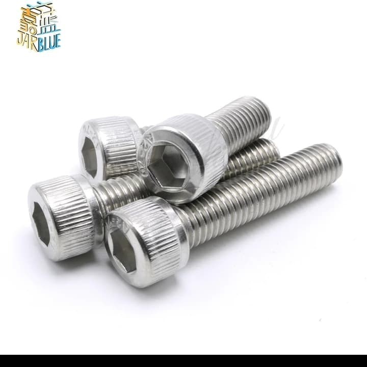 Jual Baut Stainless Steel Metric Thread Hexagon Head Screw M3 x 35mm ...