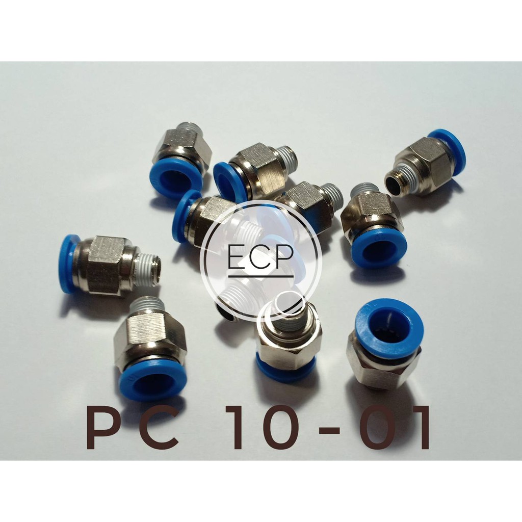 Jual NEPEL ANGIN FITTING PNEUMATIC STRAIGHT FITTING 10 X 1/8" | Shopee ...