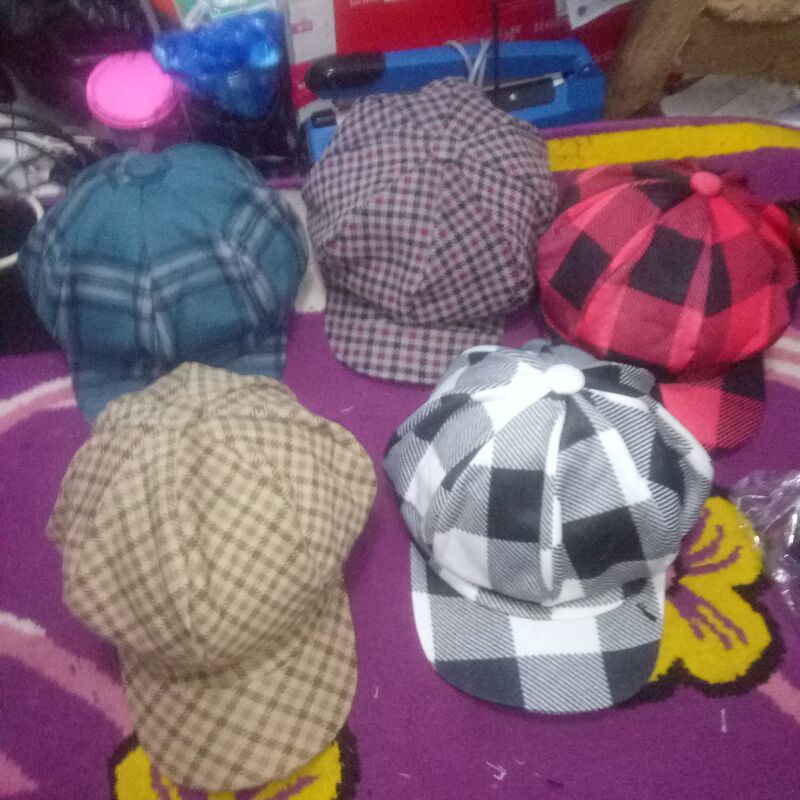 Jual topi apolo dewasa topi trendy topi bagus Topi Newsboys Hat Seniman ...