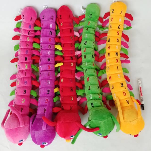 Jual BONEKA ULAT ULIL ALPHABET 70CM | Shopee Indonesia