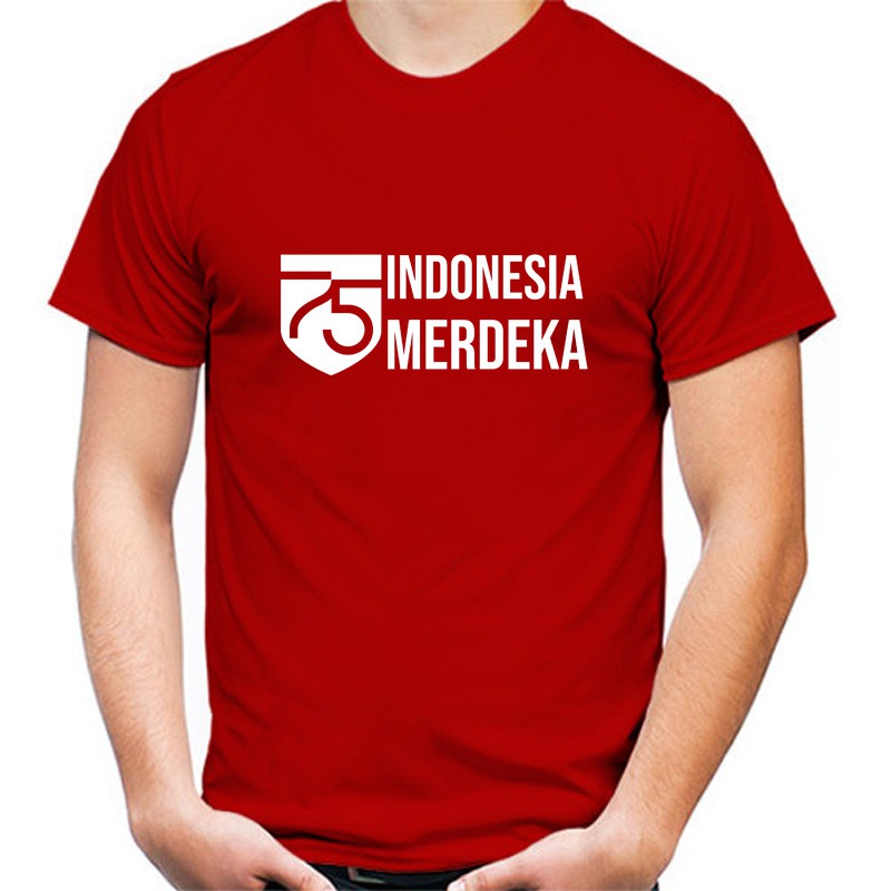 Jual KAOS INDONESIA MERDEKA 75 INDONESIA MAJU 17 AGUSTUS 45 | Shopee ...