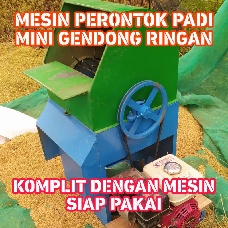 Jual Mesin Perontok Padi Mini Minimalis Gendong Ringan Cepat Bersih ...