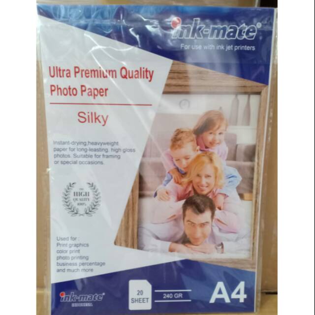 Jual Kertas Silky Ultra Premium Quality Photo Paper A4 240gr | Shopee ...