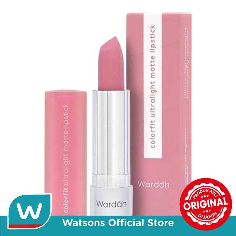 Jual Wardah Colorfit Ultralight Matte Lipstick 01 Parfait Pink 4g ...