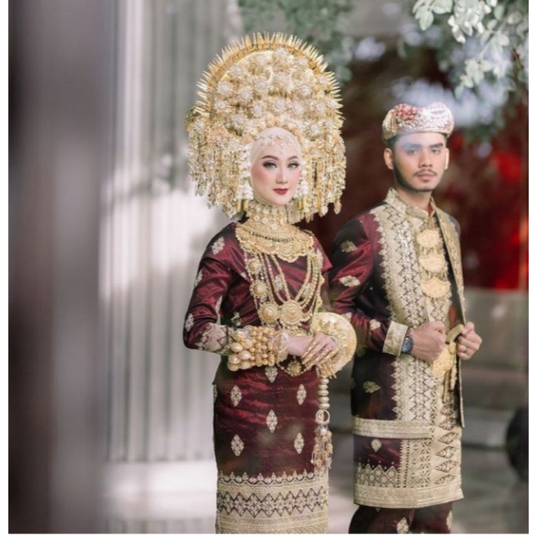 Jual BAJU PENGANTIN ADAT MINANG PADANG BAHAN SONGKET SILUNGKANG ...