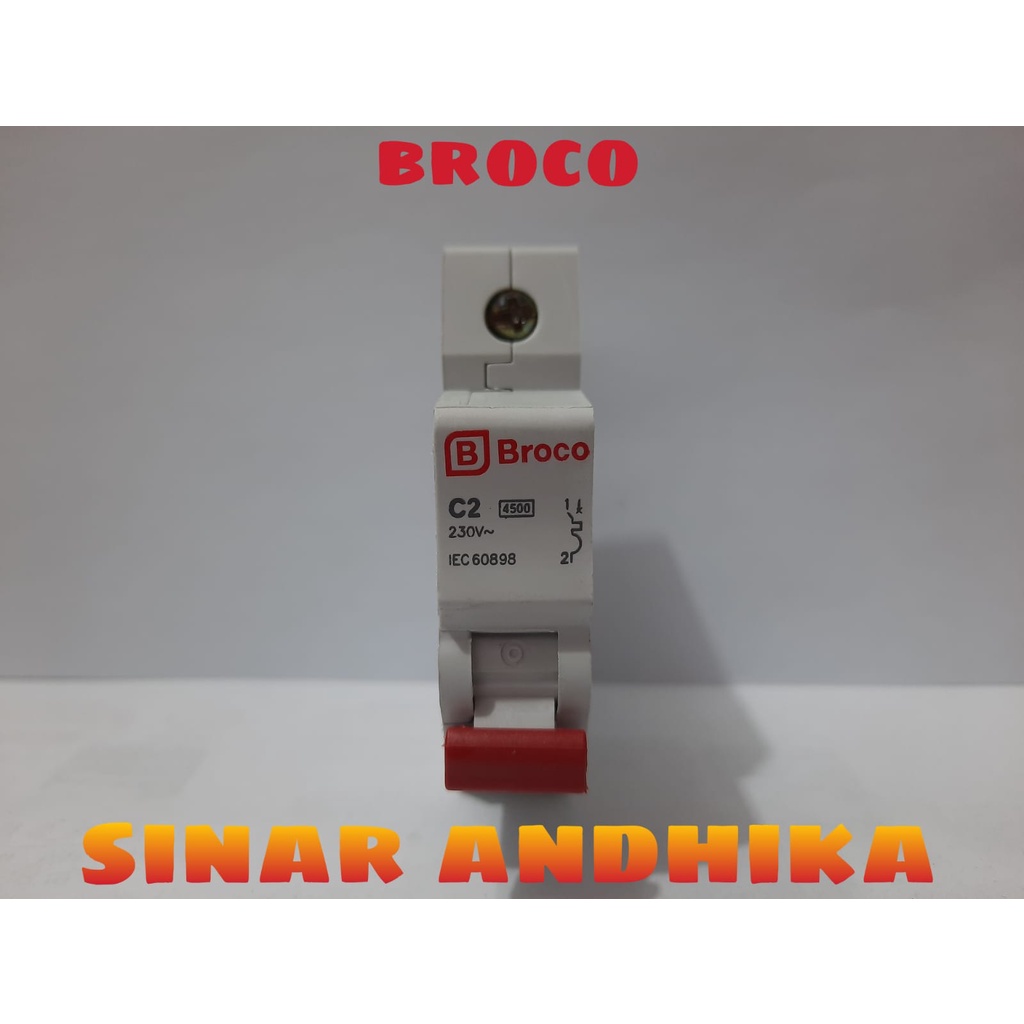 Jual Mcb Broco 2A /4A / 6Amp Electrical 1 Phase | Shopee Indonesia