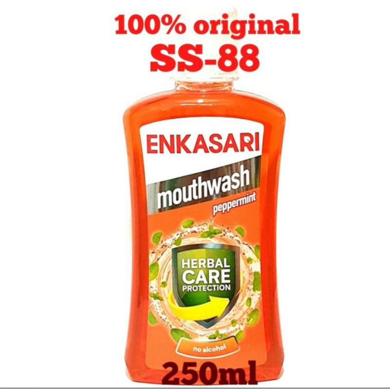Jual ENKASARI MOUTHWASH ~ PEPPERMINT (250ml) | Shopee Indonesia