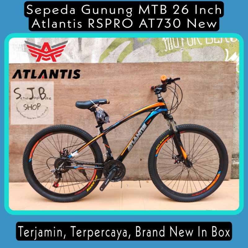 Jual Sepeda Gunung MTB 26 Inch ATLANTIS RSPRO AT 730 New Steel Hi-Ten ...