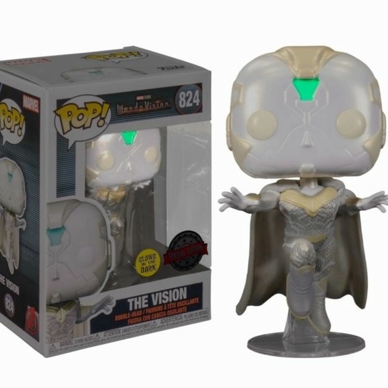 Jual Funko Pop Original Marvel - Wanda Vision - The Vision (Glow in The ...