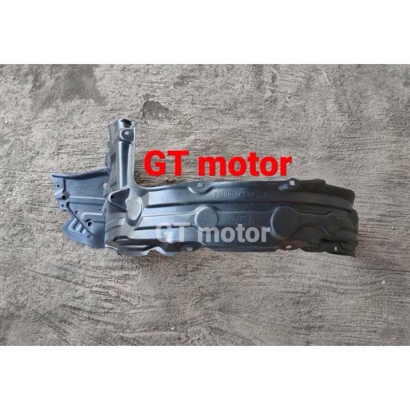 Jual 53806-0K120 Liner Front Fender Left Plastik Liner Inner Fender ...