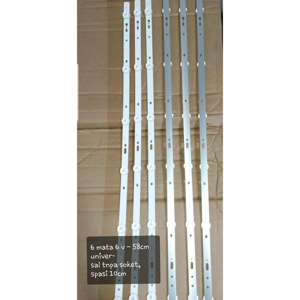 Jual Lampu LED 6 mata cembung 6 volt universal - 58cm | Shopee Indonesia