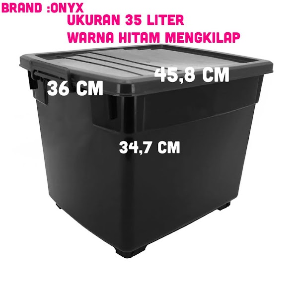 Jual Box container Hitam Onyx 60 liter box onyx 45 liter conatiner box ...