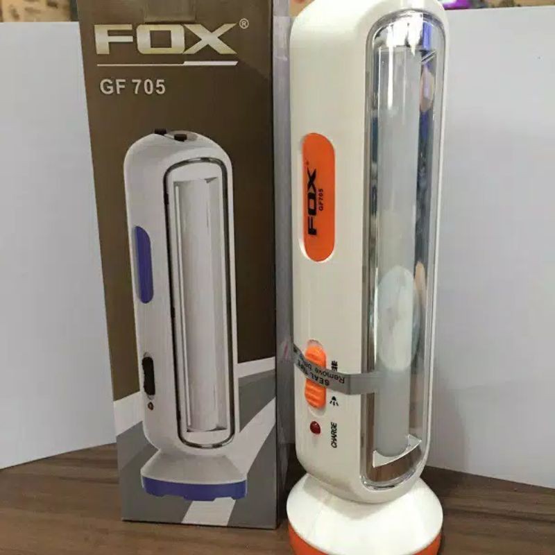 Jual Senter fox 705 super terang emergency besar emergency panjang 16 ...
