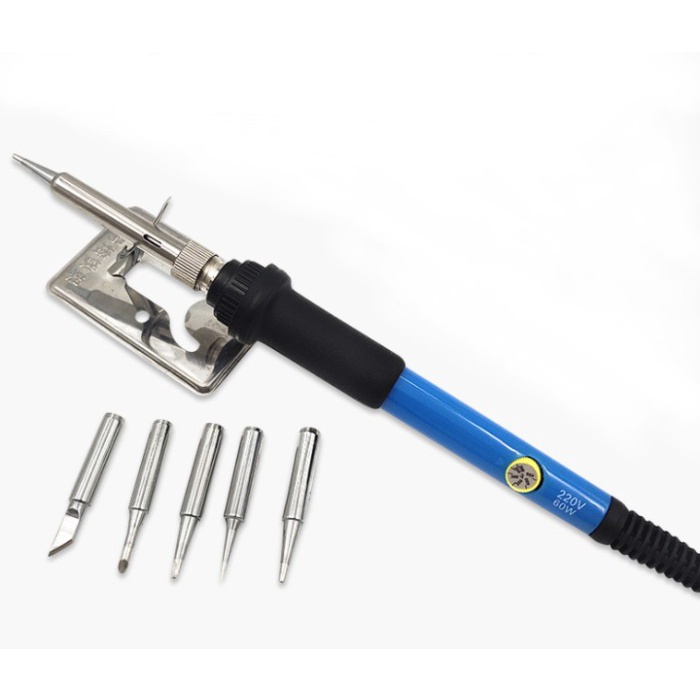 Jual las-perlengkapan- solder listrik iron adjustable temperature 60w alat las solder listrik ...