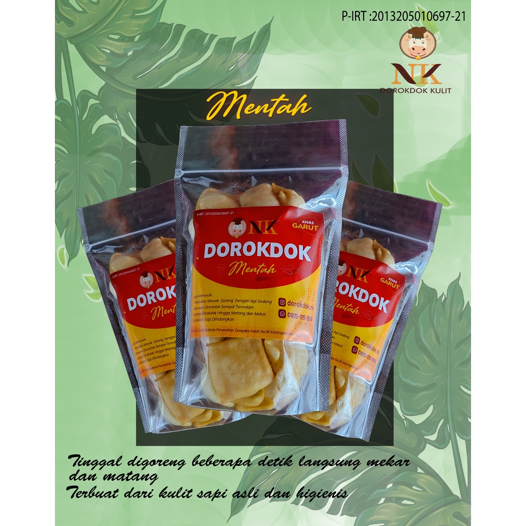 Jual kerupuk kulit sapi NK mentah 1/2 matang ( dorokdok ) | Shopee ...