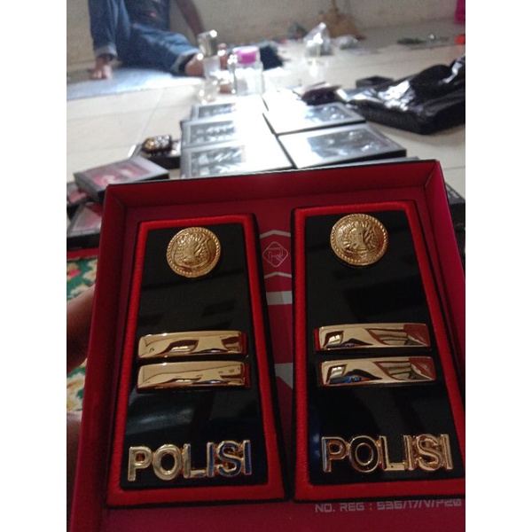 Jual pangkat PDH IPTU list merah | Shopee Indonesia