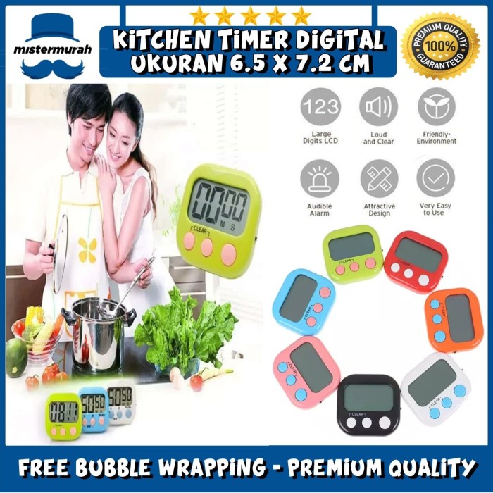 Jual Masak-Timer- Digital Kitchen Timer Masak Magnet Jam Alarm ...