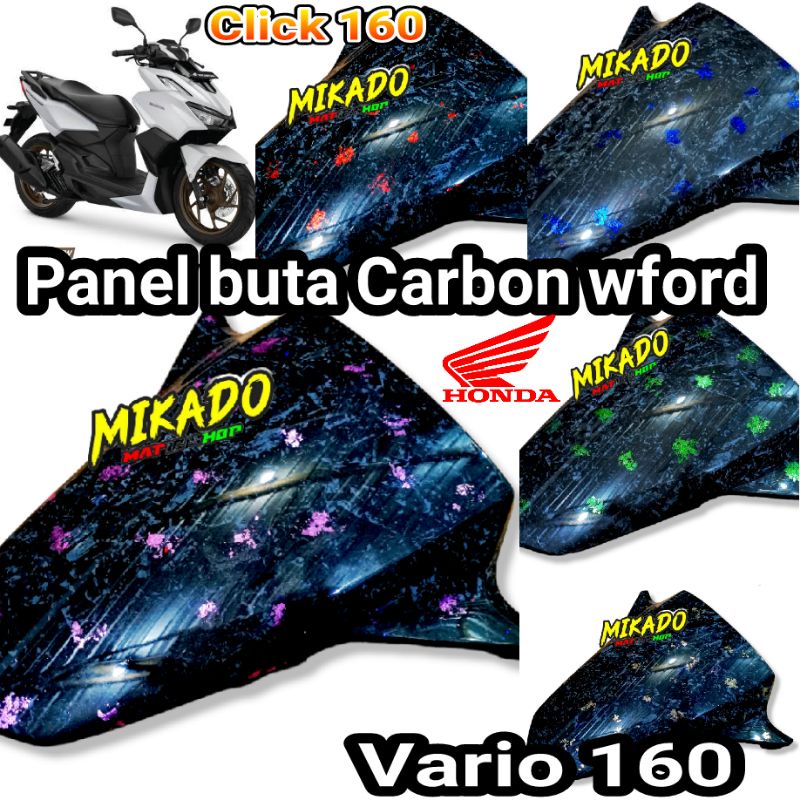 Jual DASI BUTA VARIO 160 CARBON WFORD PANEL DEPAN DASI DUDUKAN PLAT NOMOR KARBON FORGED KEVLAR ...