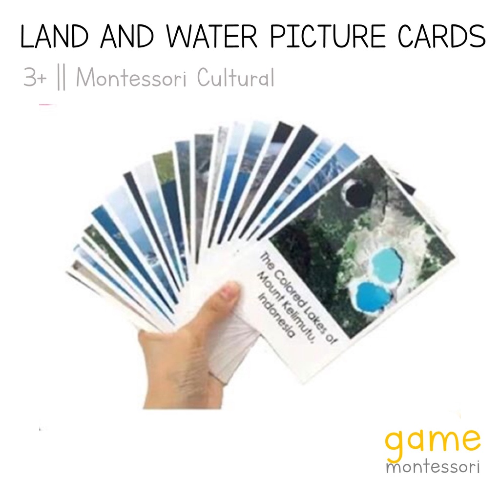 Jual Game Montessori Land and Water Form Picture Card | Shopee Indonesia