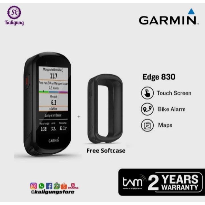 Jual Original Speedometer GARMIN EDGE 830 - Garansi TAM - GPS Cycling ...