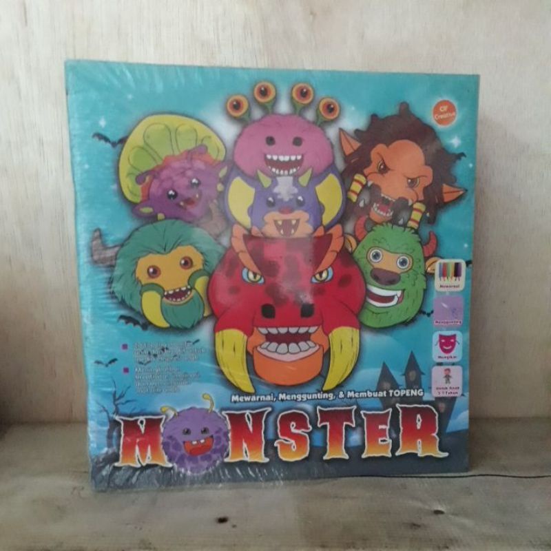 Jual Buku Keterampilan Anak - Mewarnai, Menggunting & Membuat Topeng ...