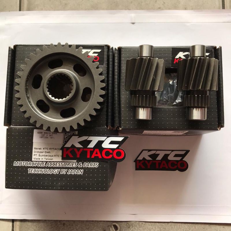 Jual gear rasio xmax set ktc kytaco 13x36 option 14t | Shopee Indonesia