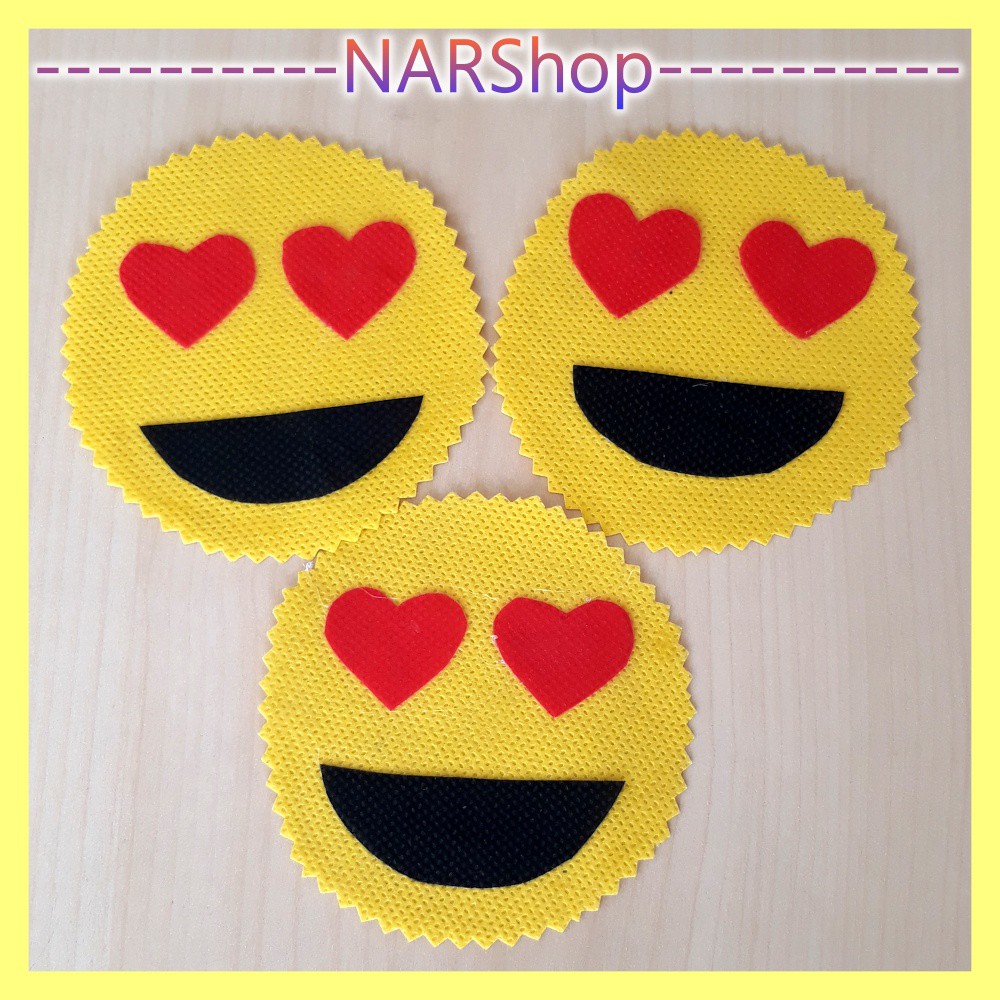 Jual Amplop Lebaran Karakter Emoji Love (Paketan 1 Pak isi 5pcs ...