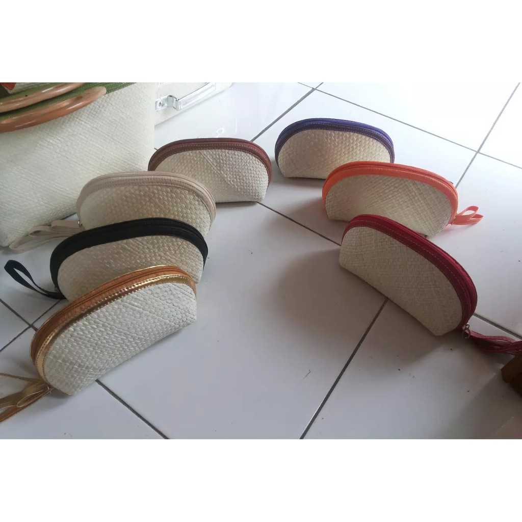 Jual Dompet Koin Anyaman Pandan Set 3 | Shopee Indonesia
