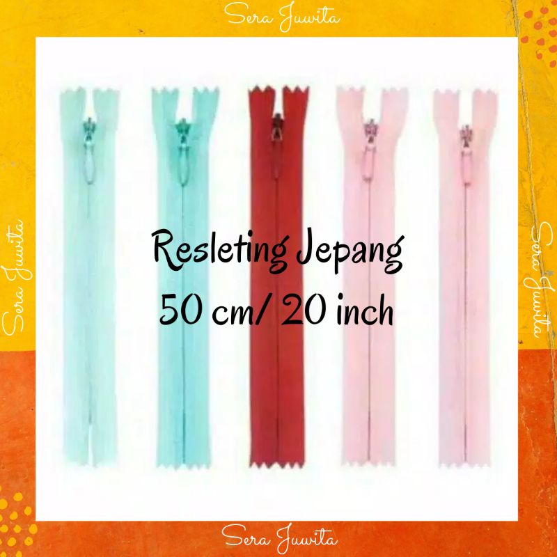 Jual Resleting/Rit Jepang KCC 50 cm/20 inch/Invisible Zipper Ritsleting ...