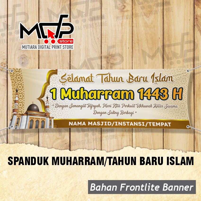 Jual SPANDUK MUHARRAM 4X1 M BANNER TAHUN BARU ISLAM MDPRINTSTORE ...