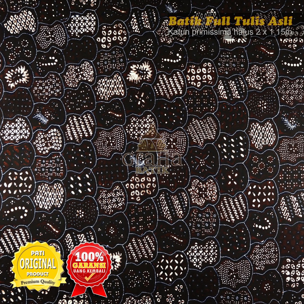 Jual KAIN BATIK TULIS BAKARAN ASLI PATI BAHAN KATUN PREMIUM PADAS ...