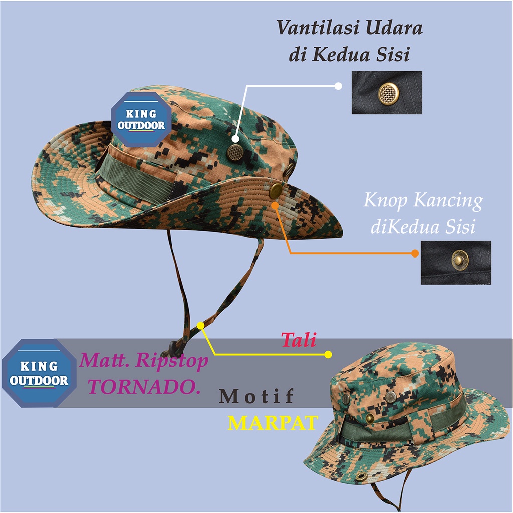 Jual Topi Koboy Pria Limited Edition Warna HIJAU ARMY | Topi Rimba ...