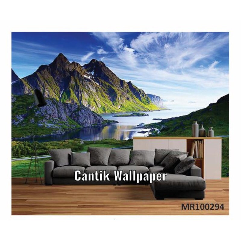 Jual Photowall Mural 3D Wallpaper Mural Pemandangan Gunung Natural ...