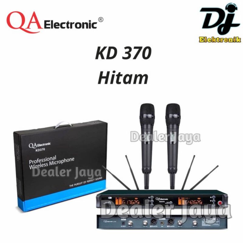 Jual Mic Wireless RDW QA Electronic KD 370 / KD370 - 2 mic (Hitam ...