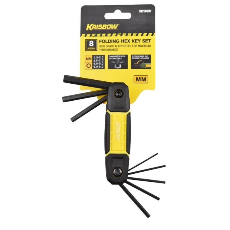 Jual Krisbow Set Kunci L Lipat Hex 8 Pcs | Shopee Indonesia