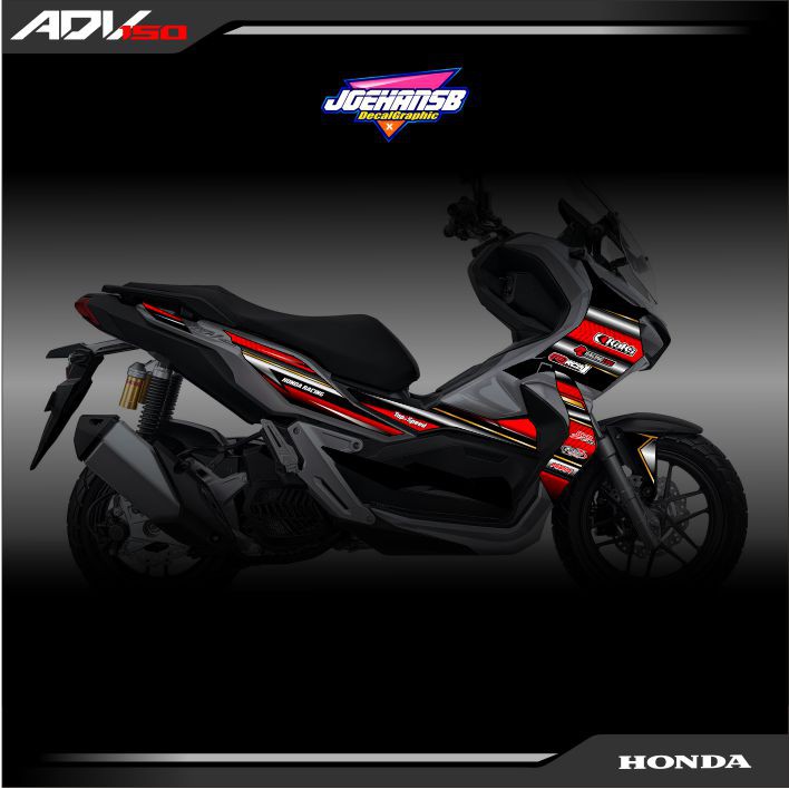 Jual Striping motor HONDA ADV 150 variasi - Stiker ADV 150 - Grafis 201 ...