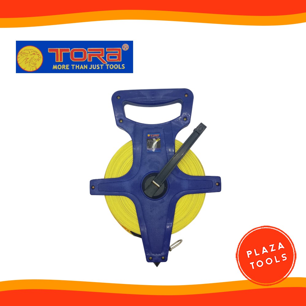 Jual Meteran Tanah Roll Tancap TORA 100 Meter Fiber Gulung TORA 100M | Shopee Indonesia