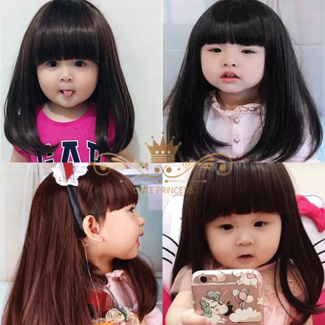 Jual Rambut Palsu Anak / Wik Anak Perempuan Model Panjang Sedada Warna ...