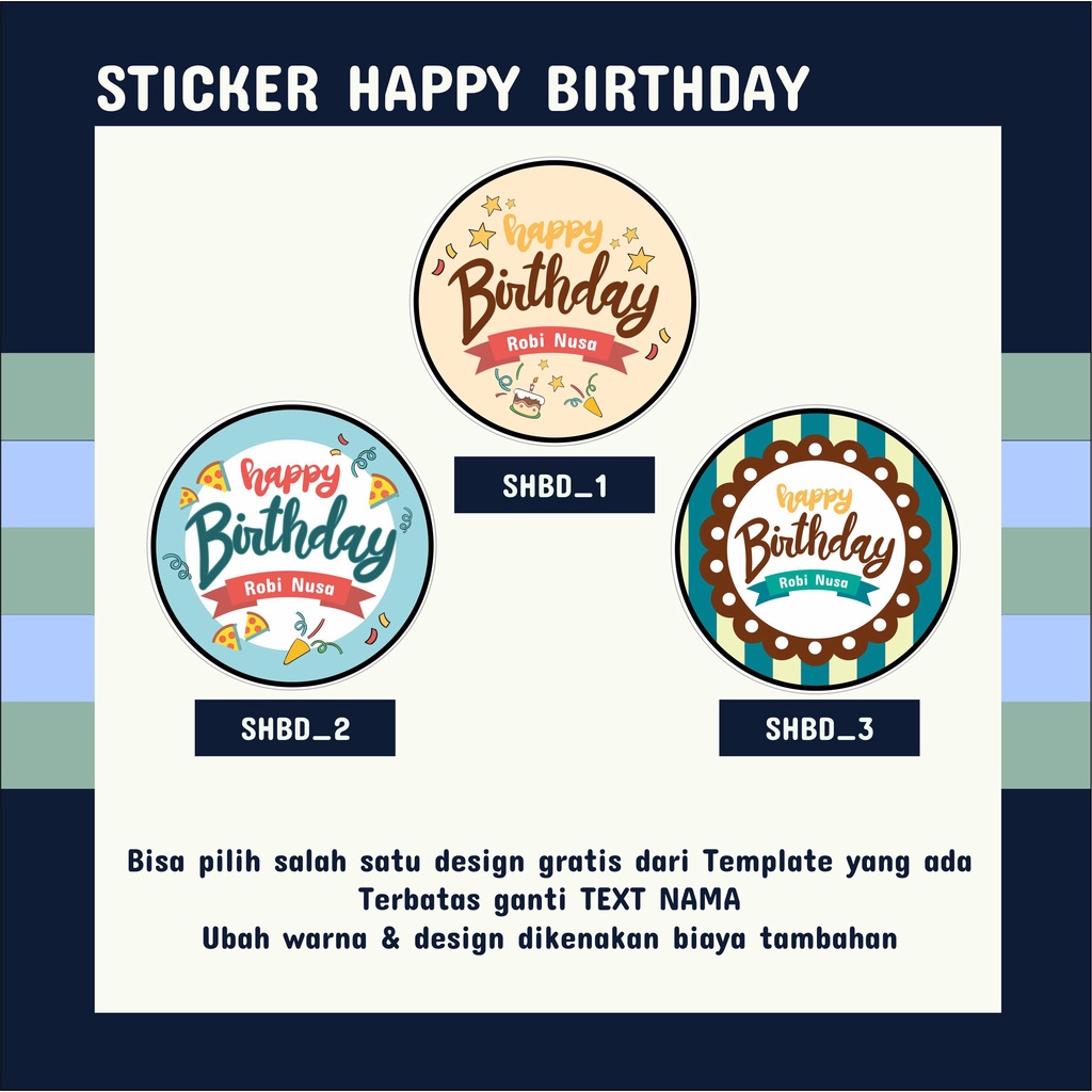 Jual Sticker Ulang Tahun / Sticker Happy Birthday | Shopee Indonesia