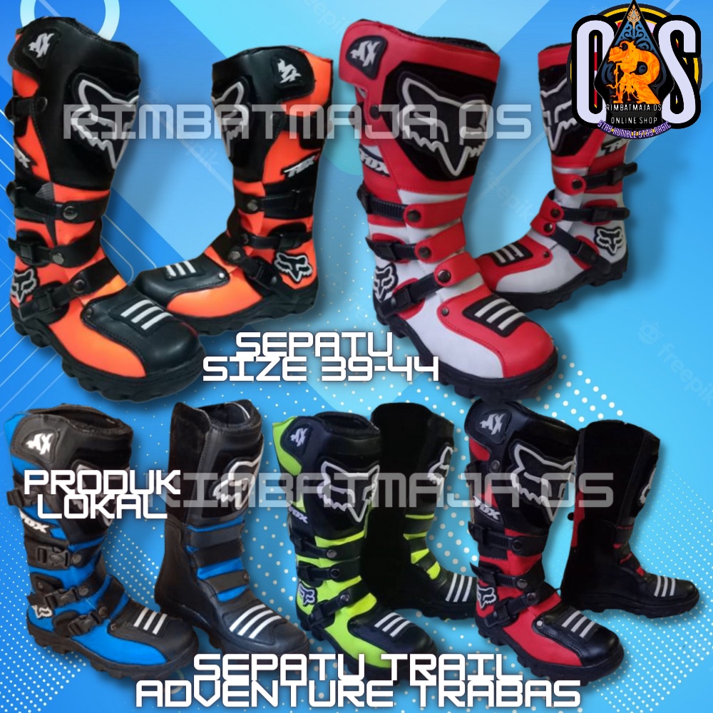 Jual Sepatu trabas motor Cross Trail Offroad Adventure Trabas Dewasa ...